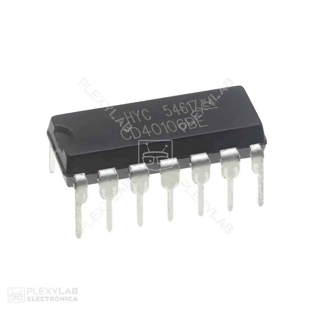 Circuito integrado CD40106BE CMOS Schmitt-Trigger Inverters | PLEXYLAB